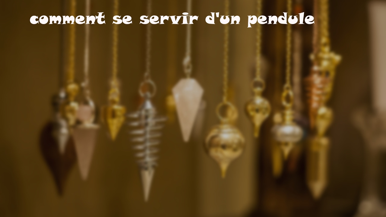 comment se servir d'un pendule simplement - YouTube