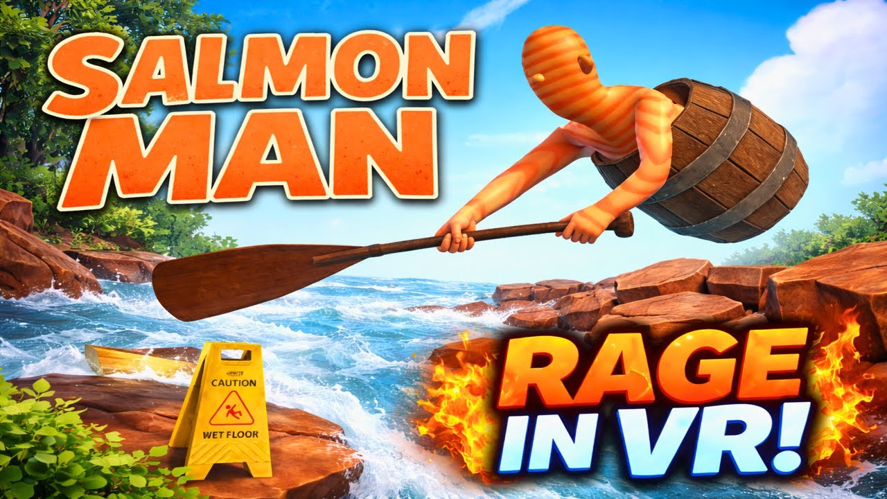 Salmon Man Is Brutal in VR — A Calm Review for Rage-Game Fans - YouTube