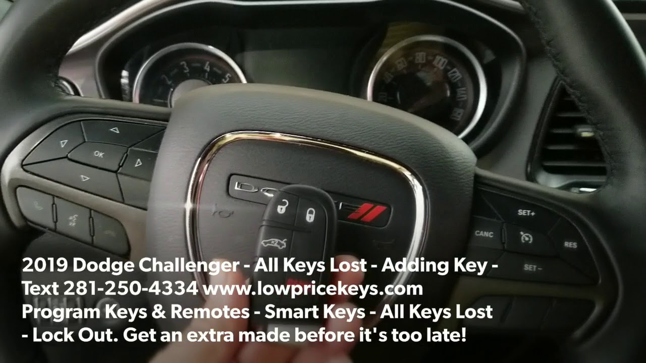 Locksmith Houston Katy Sugar Land - 2019 Dodge Challenger - All Keys ...