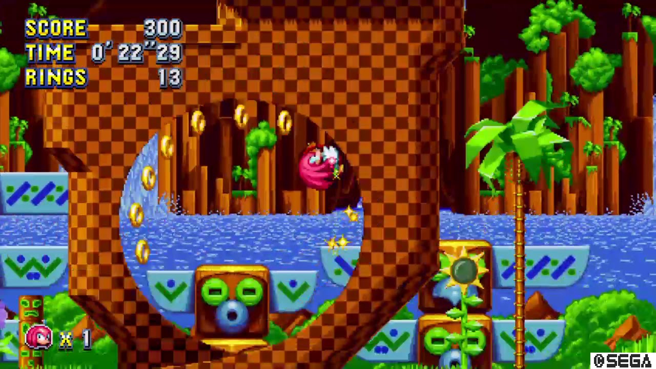 Sonic Mania Time Attack As Knuckles Aka Chuckles - YouTube