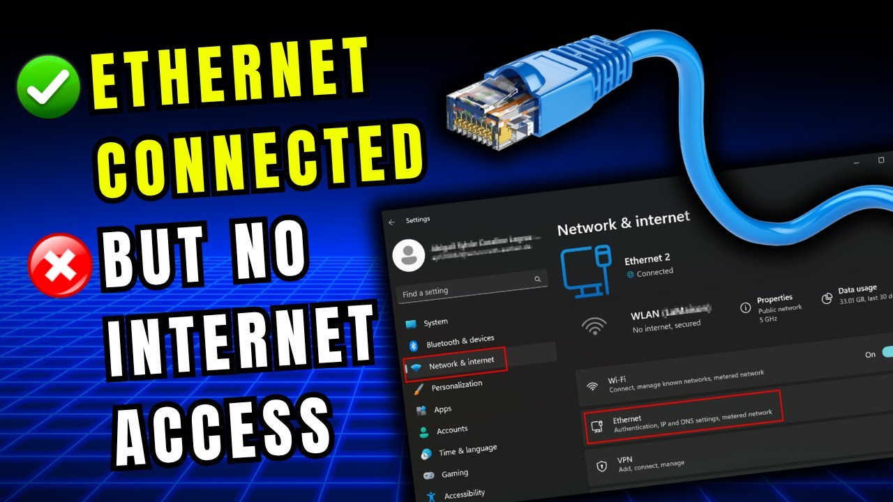 FIX Ethernet Connected but No Internet Access in Windows 11/10 (Easy ...