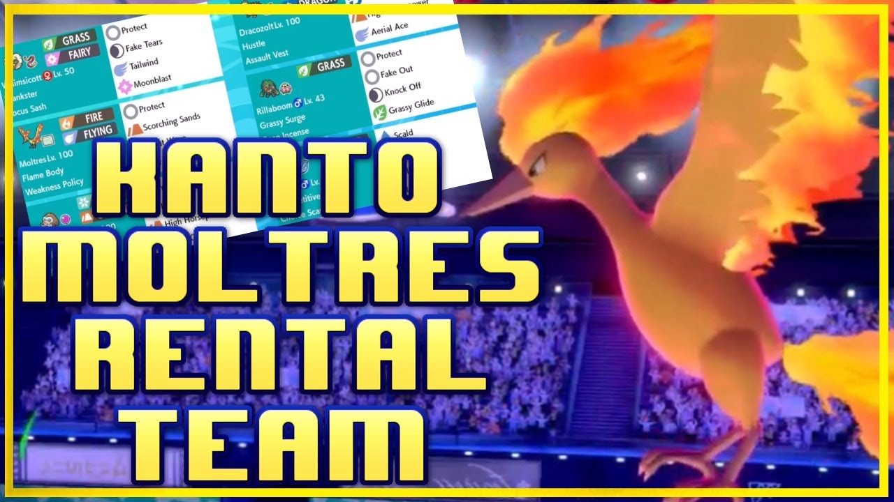 Kanto Moltres Rental Team! VGC 2021 Pokemon Sword and Shield Crown ...