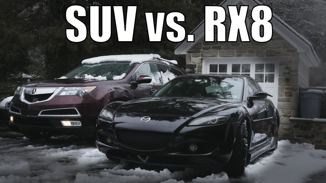 Mazda RX8 vs AWD SUV in the Snow - YouTube