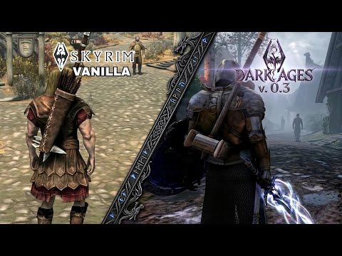 Skyrim Vanilla vs Skyrim Dark Ages Modlist, PS5/4 - Full Comparison 0.3 | Load Order
