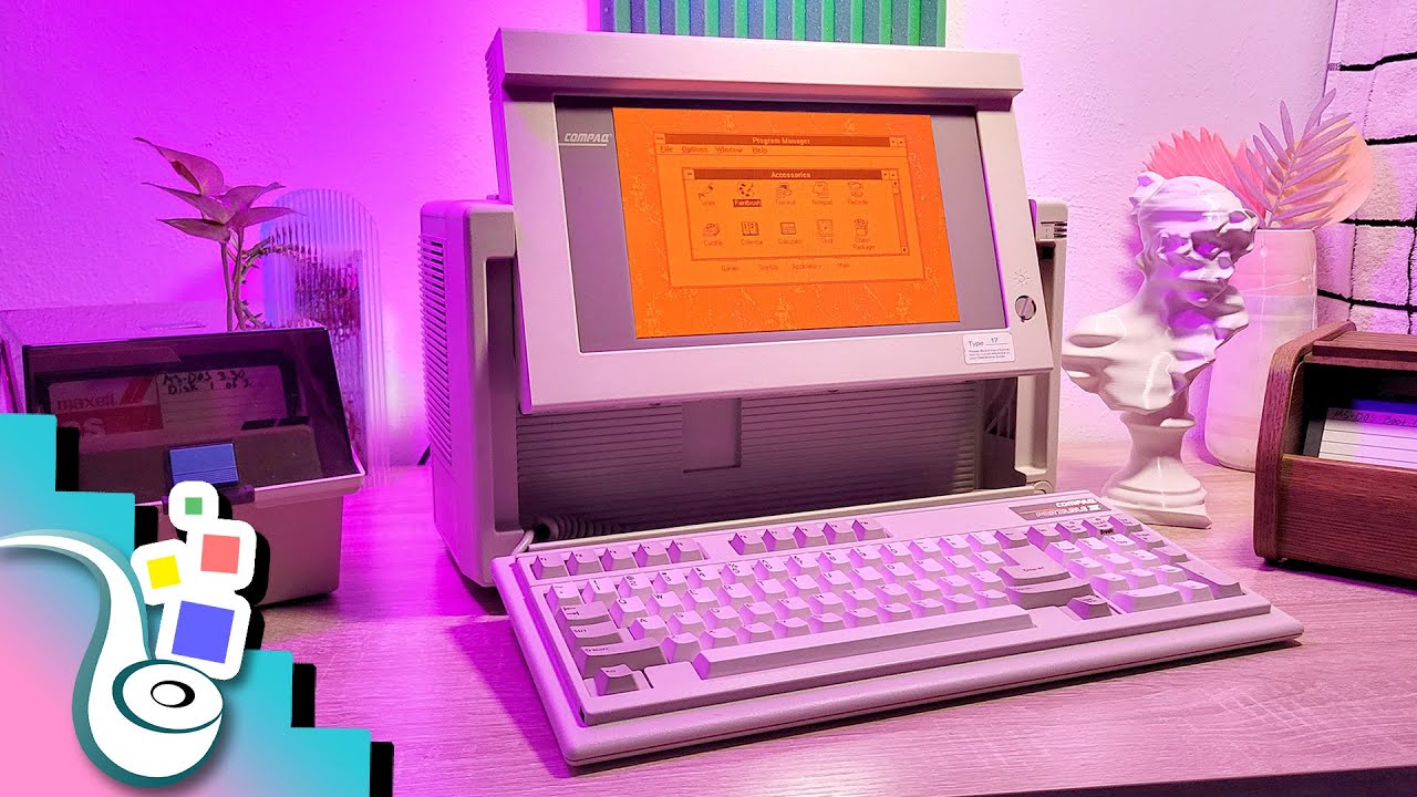 Modernizing the Compaq Portable III from 1987 - YouTube