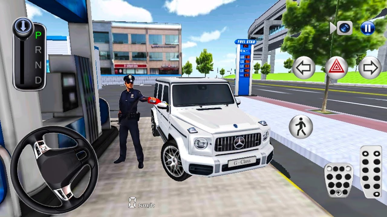 Mercedes G63 SUV Came to Gas Station for Refuelling -3D Driving Class Simulation iPhone plays ...