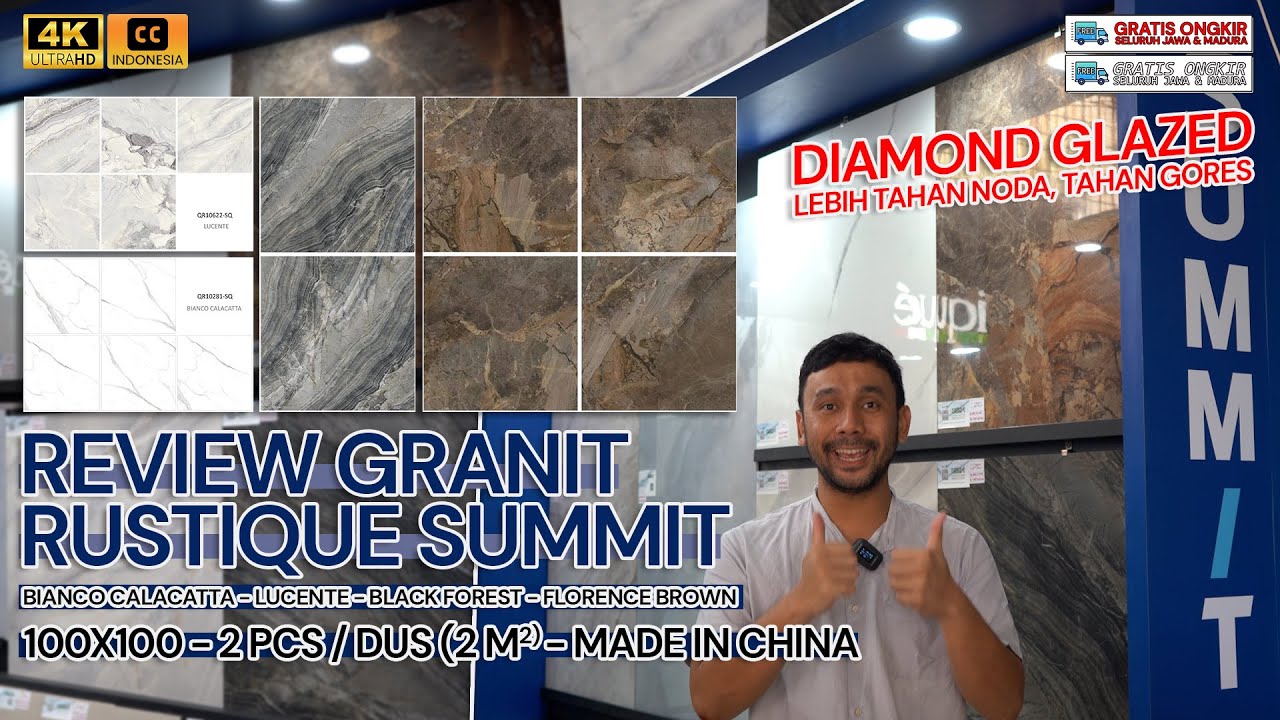 REVIEW GRANIT RUSTIQUE SUMMIT DIAMOND GLAZED, PRODUK BARU LEBIH TAHAN ...