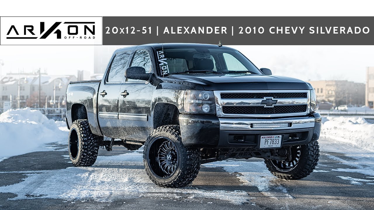 ARKON | Alexander 20x12 -51 | 2010 Chevy Silverado 1500 - YouTube