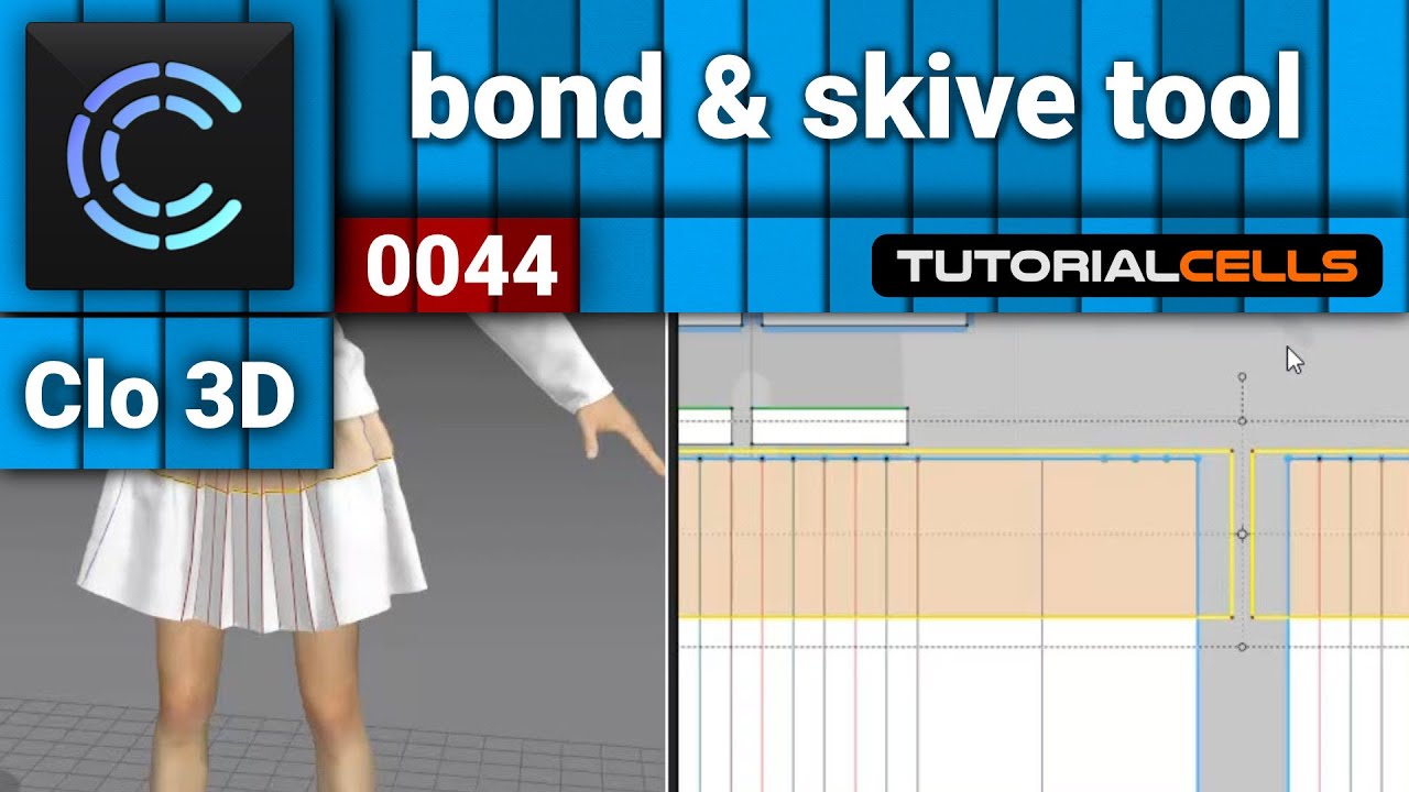 0044. bond & skive tool in clo3D - YouTube