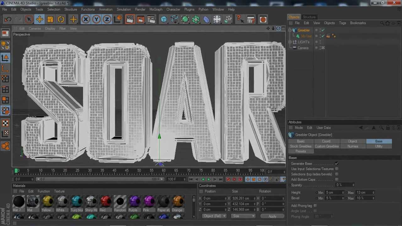 Cinema 4D Tutorial - Greebler Effect - YouTube