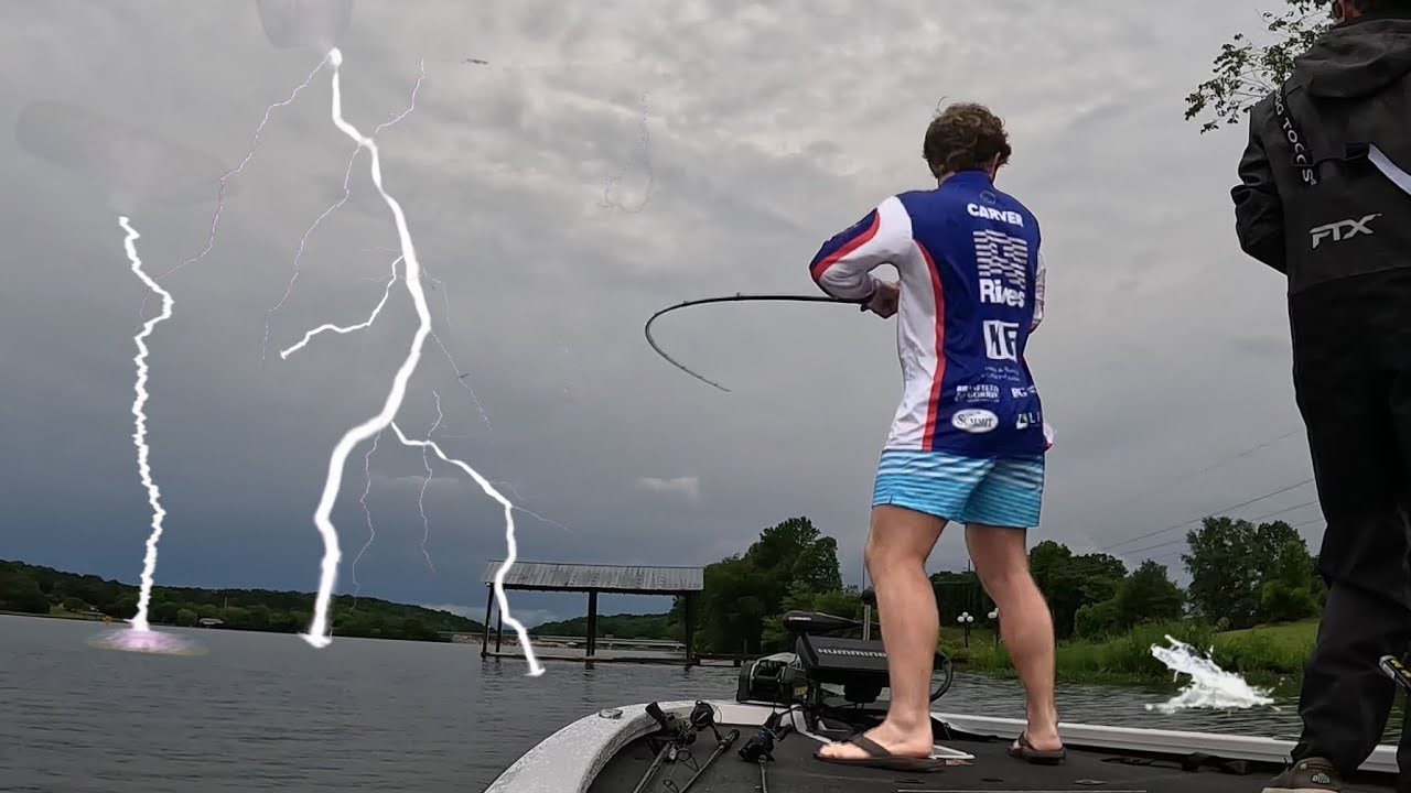THUNDERSTORM While Fishing a TOURNAMENT (BIG FISH CAUGHT) Logan Martin ...