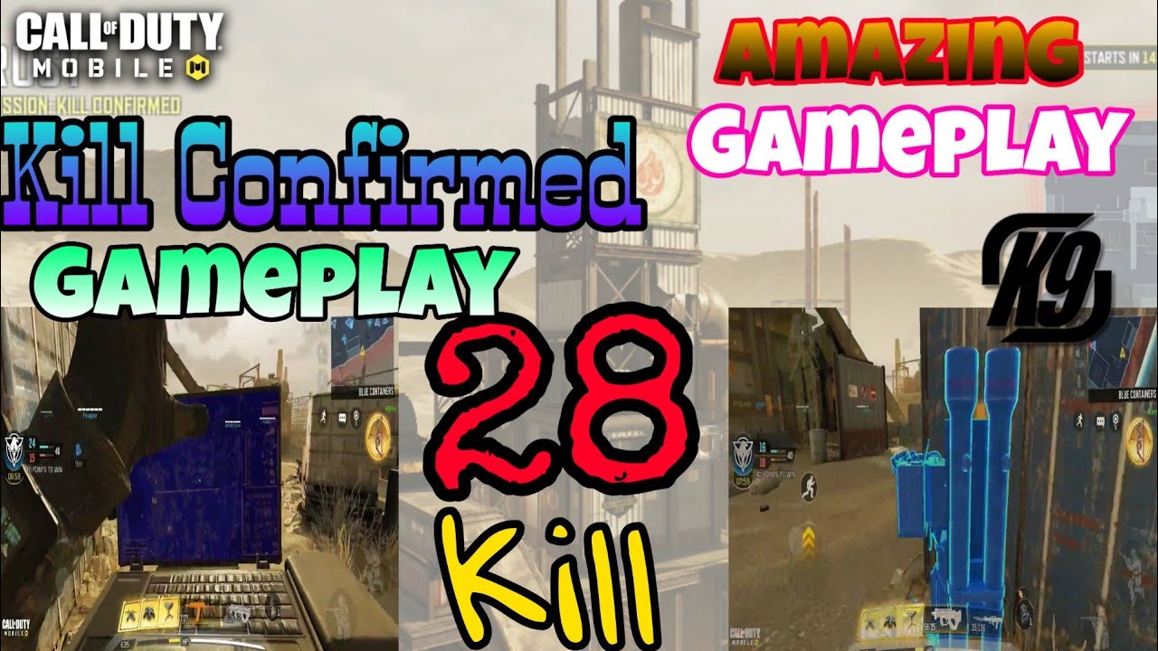 Call of Duty: Mobile | Kill Confirmed Gameplay | Rust map | 28 Amazing kill | K9 Gaming - YouTube