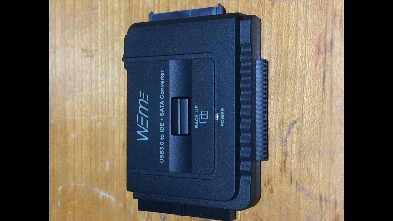 Copy old IDE 40GB HDD to Partition in a new SATA HDD using The WeMe IDE ...