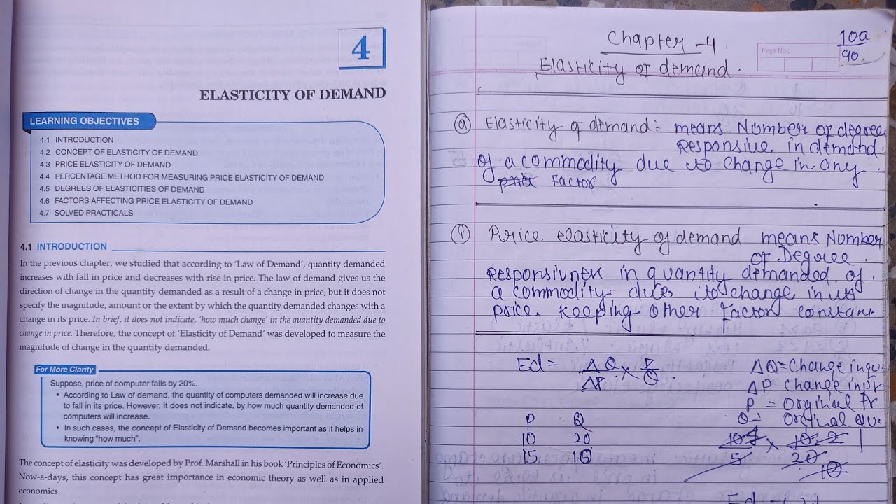 Chapter 4 Elasticities of demand and supply The price elasticity of ...
