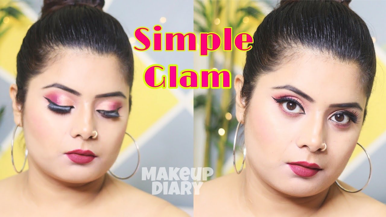 Glam western party makeup tutorial for beginners || Night Party makeup ...