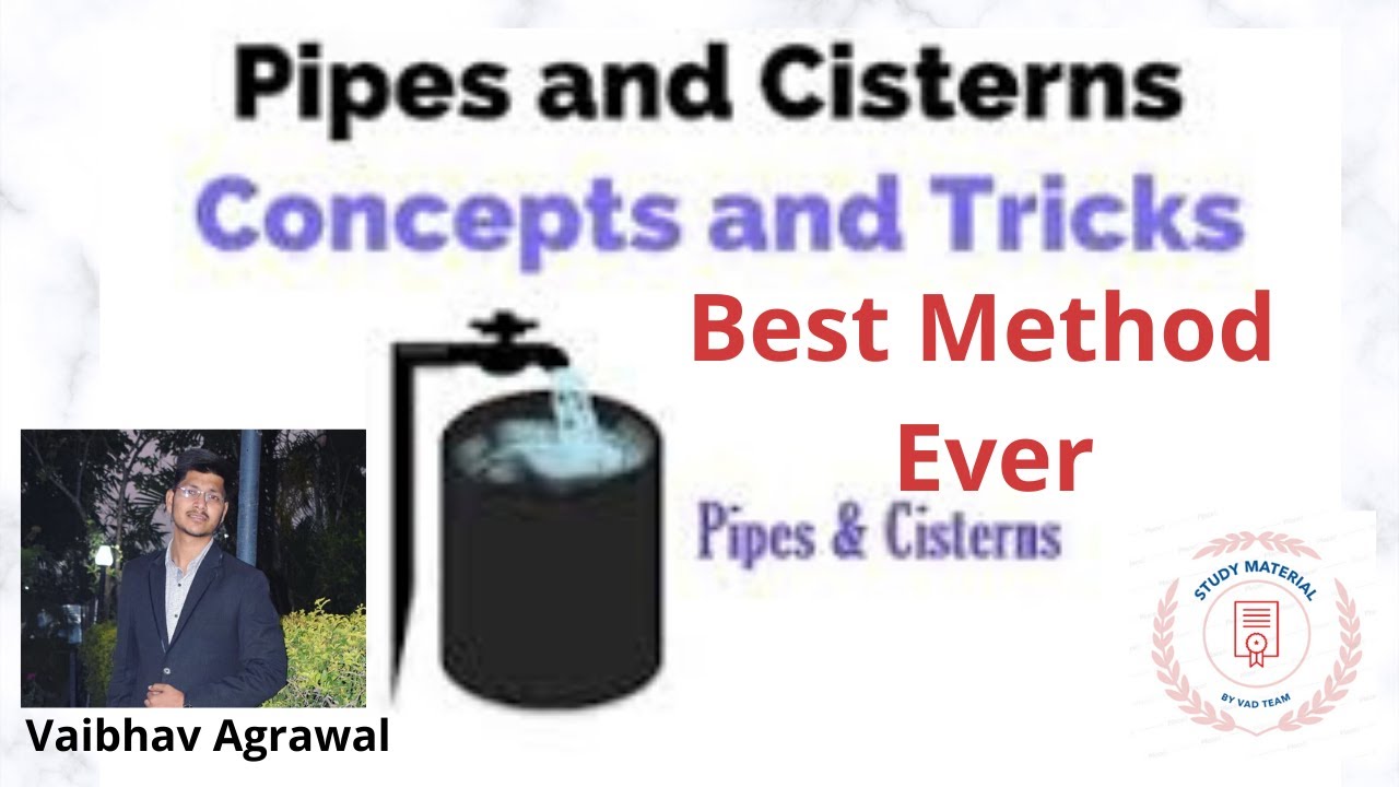 Pipe and Cistern trick | easiest method to solve pipe and cistern ...