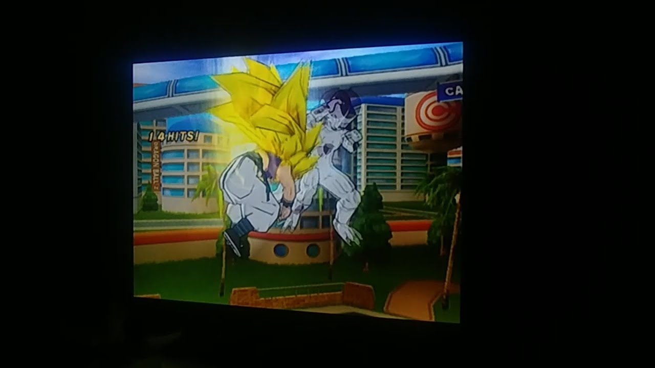 Dragonball Z Budokai 2 Frieza Meteor Crash Throw on Super Saiyan 3 ...