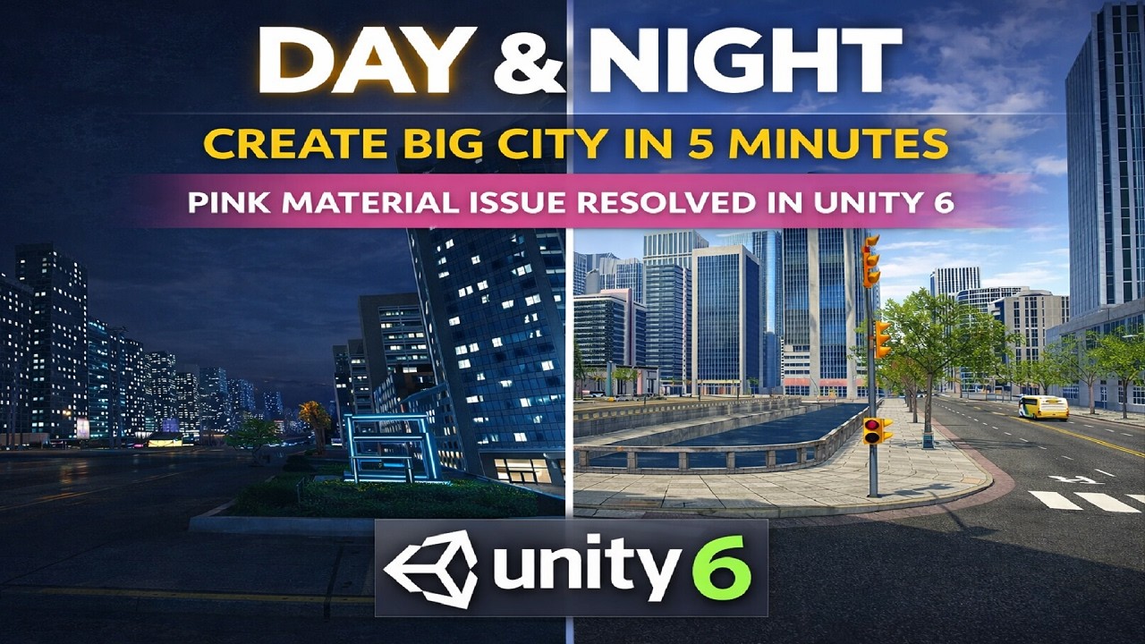 How to Fix Pink Materials in Unity 6 | Fantastic City Generator - YouTube