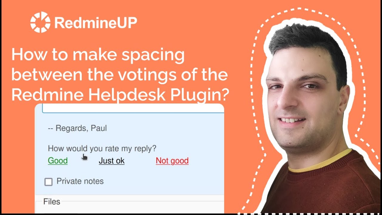 How to make spacing between the votings of the Redmine Helpdesk Plugin? - YouTube