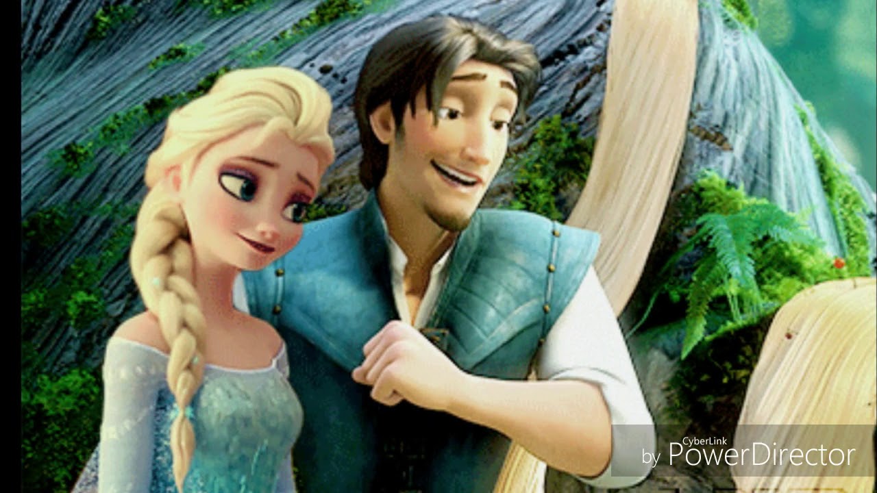 Elsa and Flynn Rider ~ Dj Got Us Falling In Love - YouTube