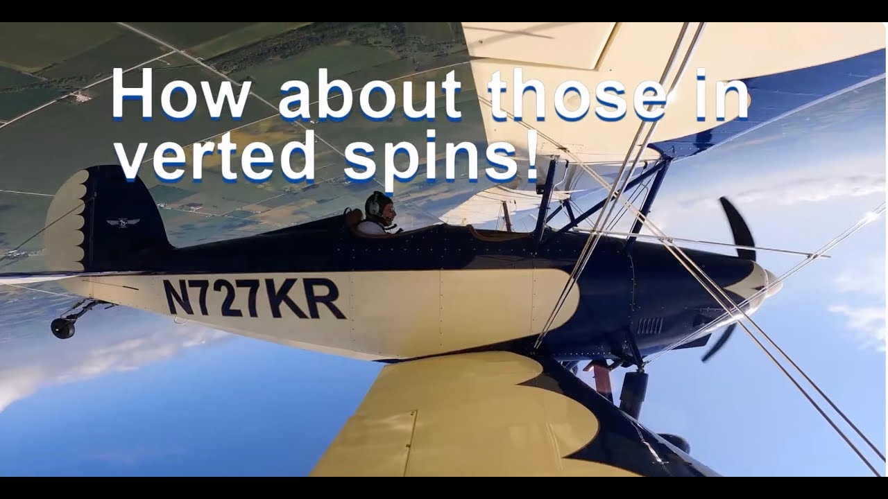 Gotta Love inverted spins in a Great Lakes Biplane! - YouTube