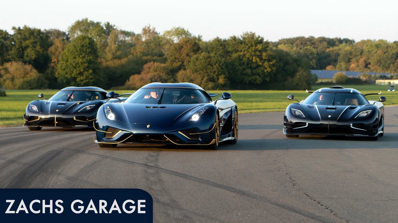 Koenigsegg Drag race!! Regera vs One:1 vs Agera RS - YouTube