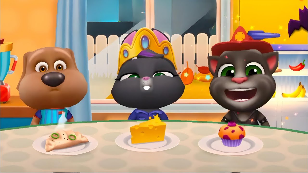 Talking Tom friends Invite dinner 🍽️ Cartoon Video And Tom story' 10 ...