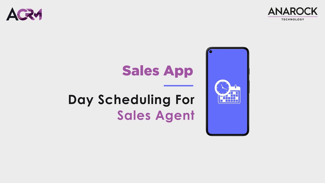 Sales Agent App - Day Scheduling - YouTube