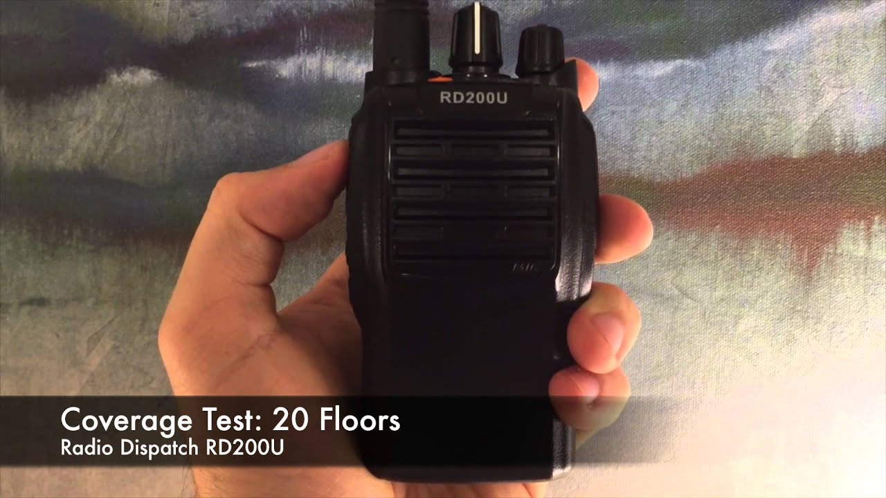 Radio Coverage Test: Radio Dispatch RD200U Inside Building - YouTube