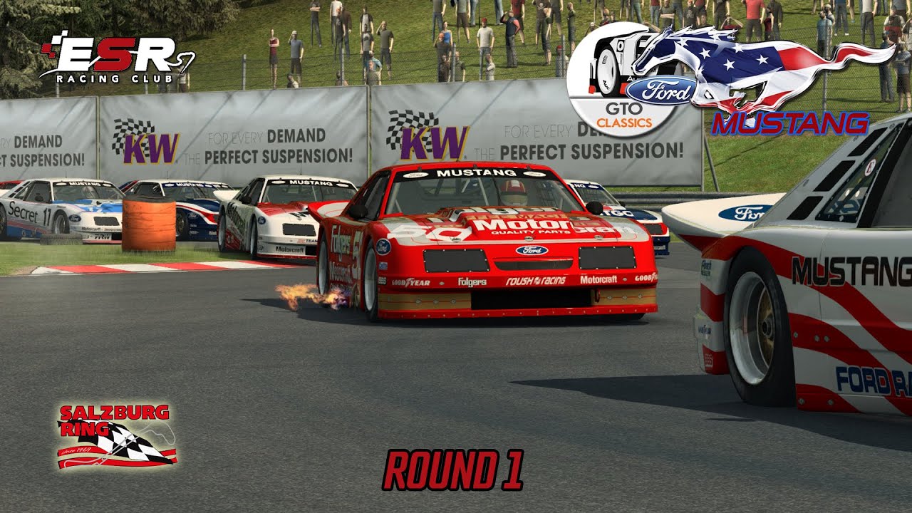ESR Fun Series, Ford Mustang IMSA GTO Cup Round 1 @ Salzburgring - YouTube