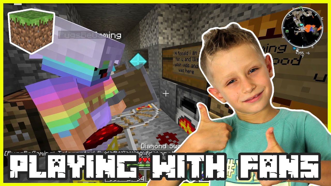 Playing With Fans | Minecraft - YouTube