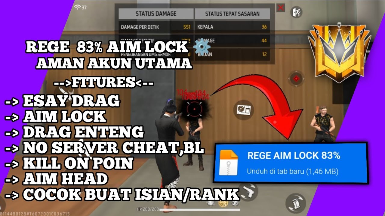 REGE 97% AIM LOCK⚙️📱 FREE FIRE| ESAY DRAG | AIM LOCK | AIM TRICK | ANTI ...