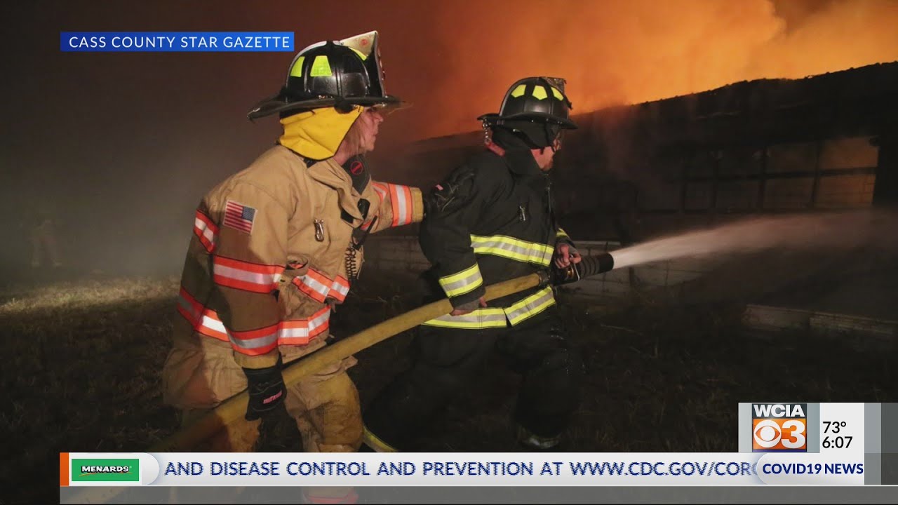 Firefighters Battle Hog Farm Fire - YouTube