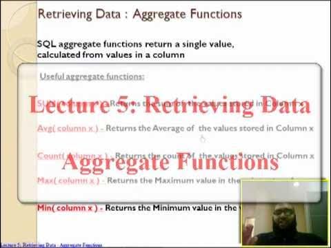 Oracle Aggregate Functions , Summary Functions - YouTube