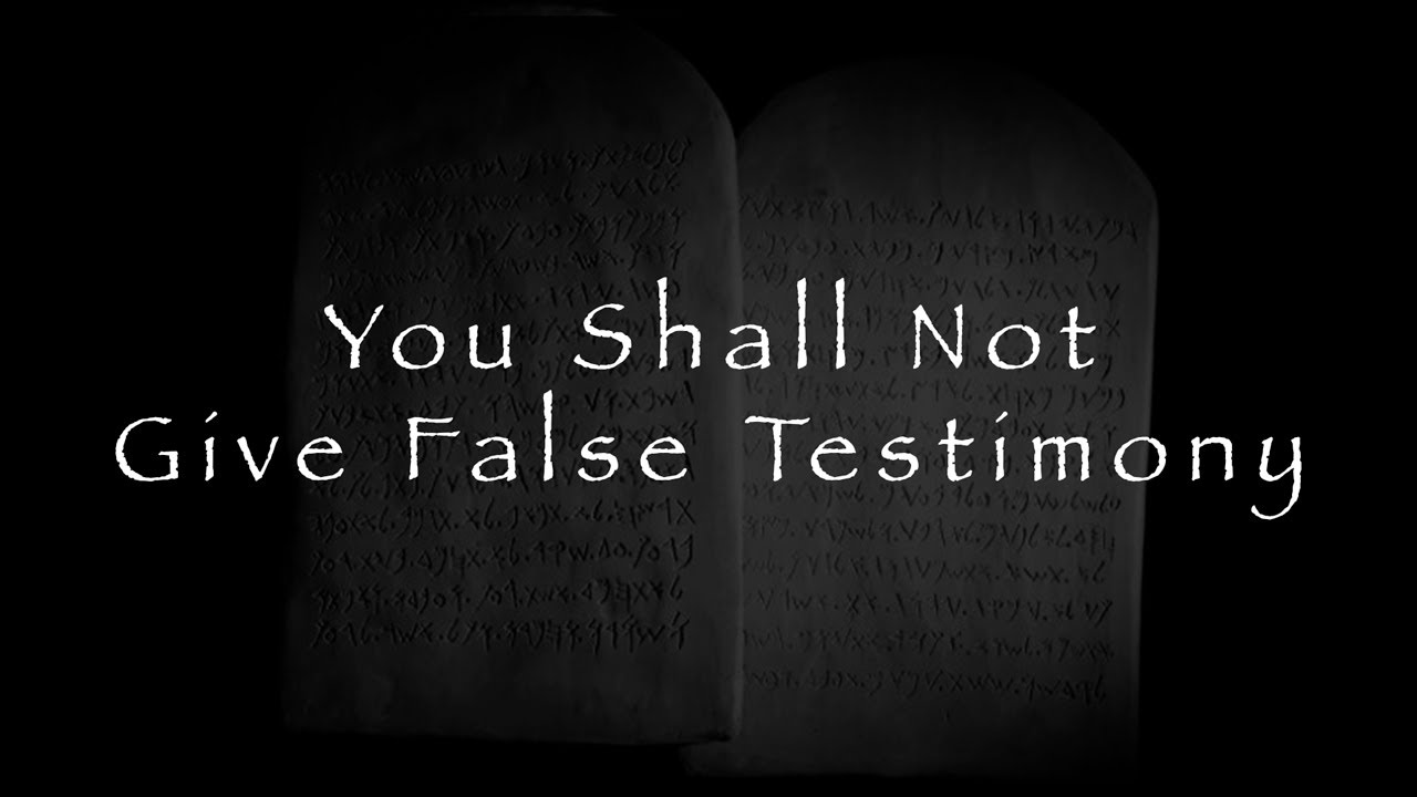 You Shall Not Give False Testimony - Etched Pt. 9 - YouTube