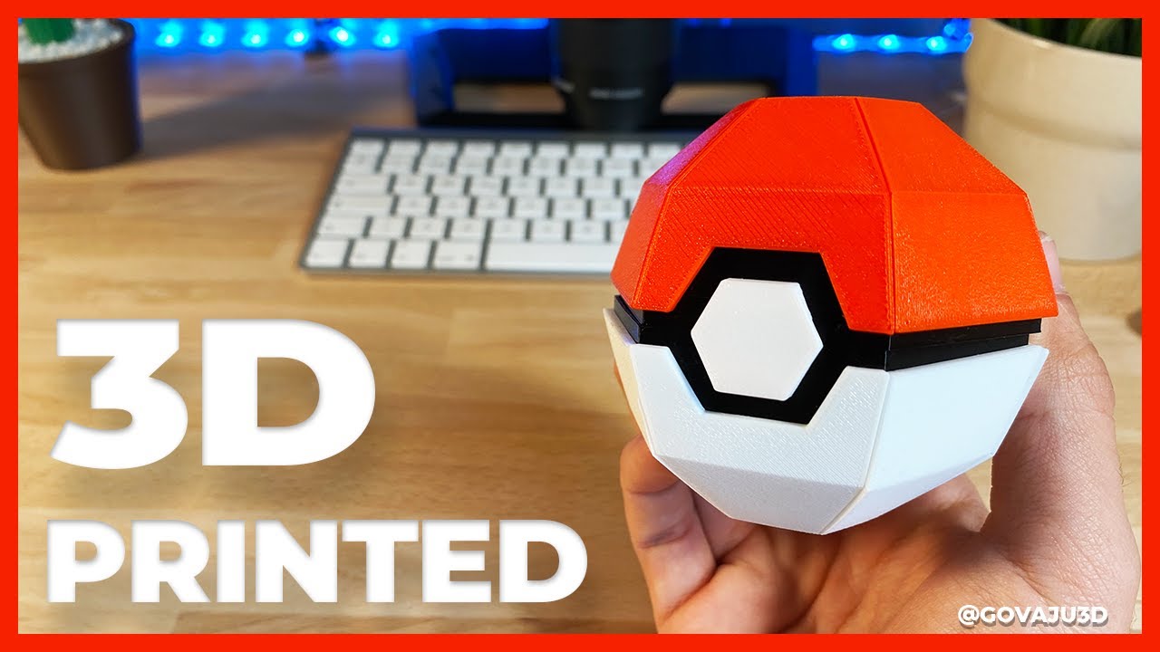 How to make a Foldable POKEBALL with 3D PRINTING - 🥇 Best 3D Prints ...