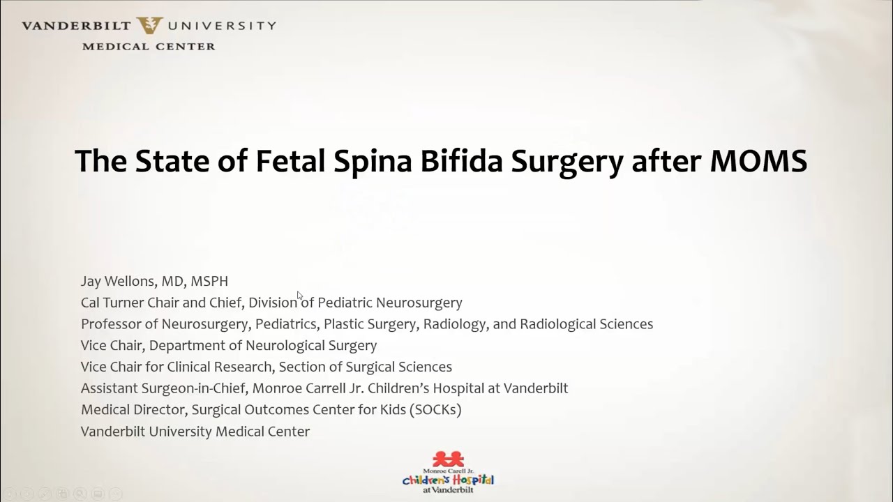 Dept of Neurosurgery Grand Rounds Jay Wellons, III, MD, MSPH, “The ...