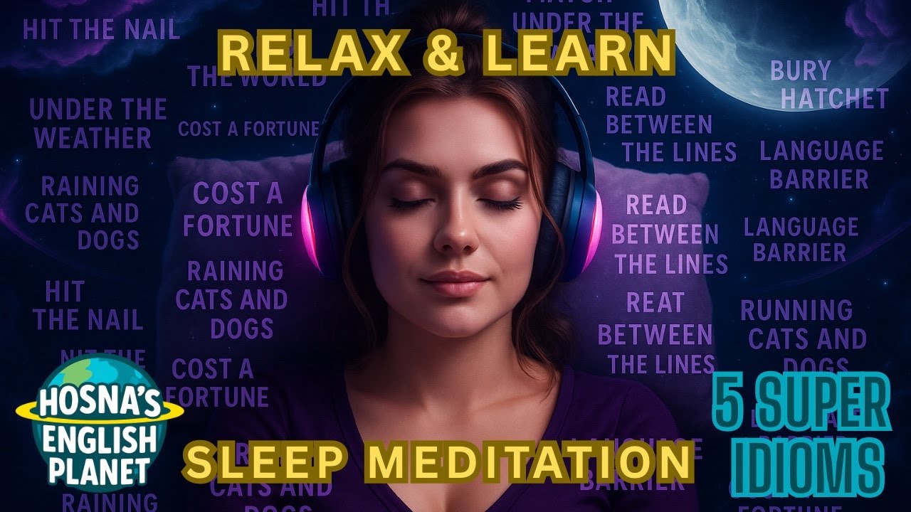 Relax & Learn Idioms Meditation🧘🏽‍♀️ 😴 🛌 #sleepmeditation #idioms # ...