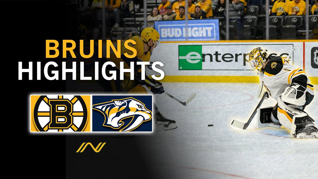 Bruins Highlights: Boston Takes On Nashville For Final Game Of Road ...