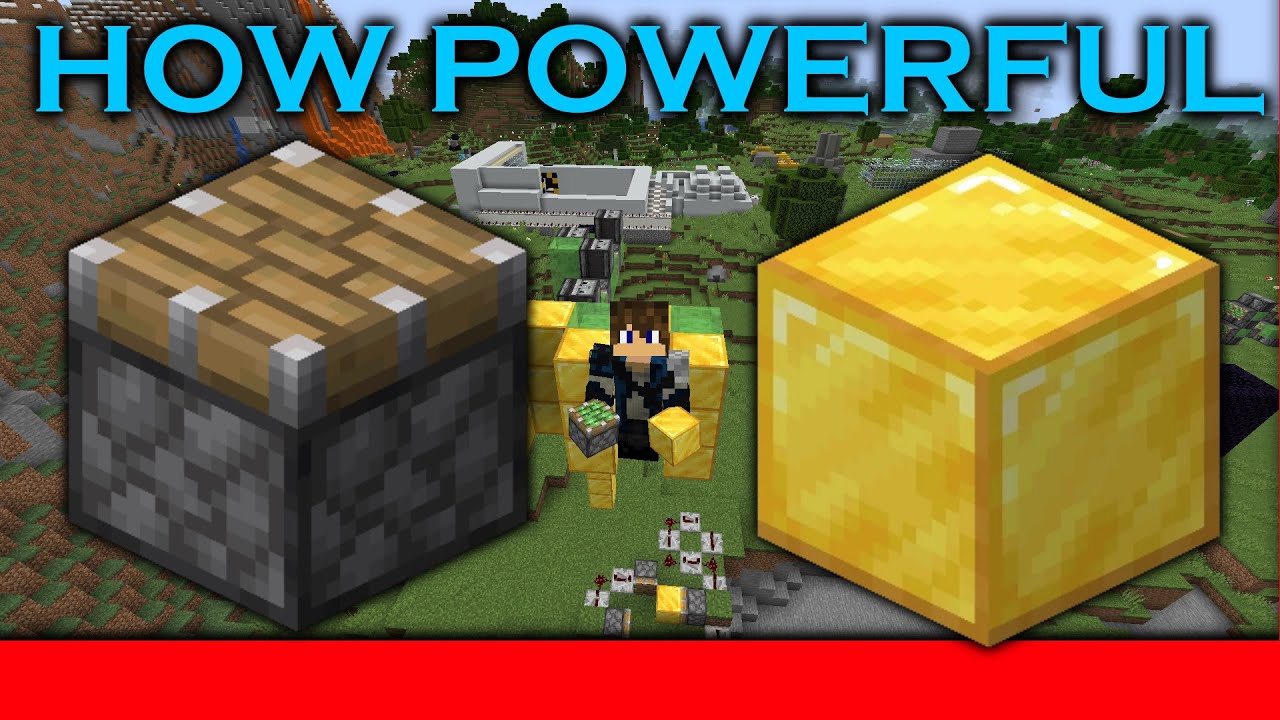 HOW HARD DOES A MINECRAFT PISTON PUSH?? - YouTube