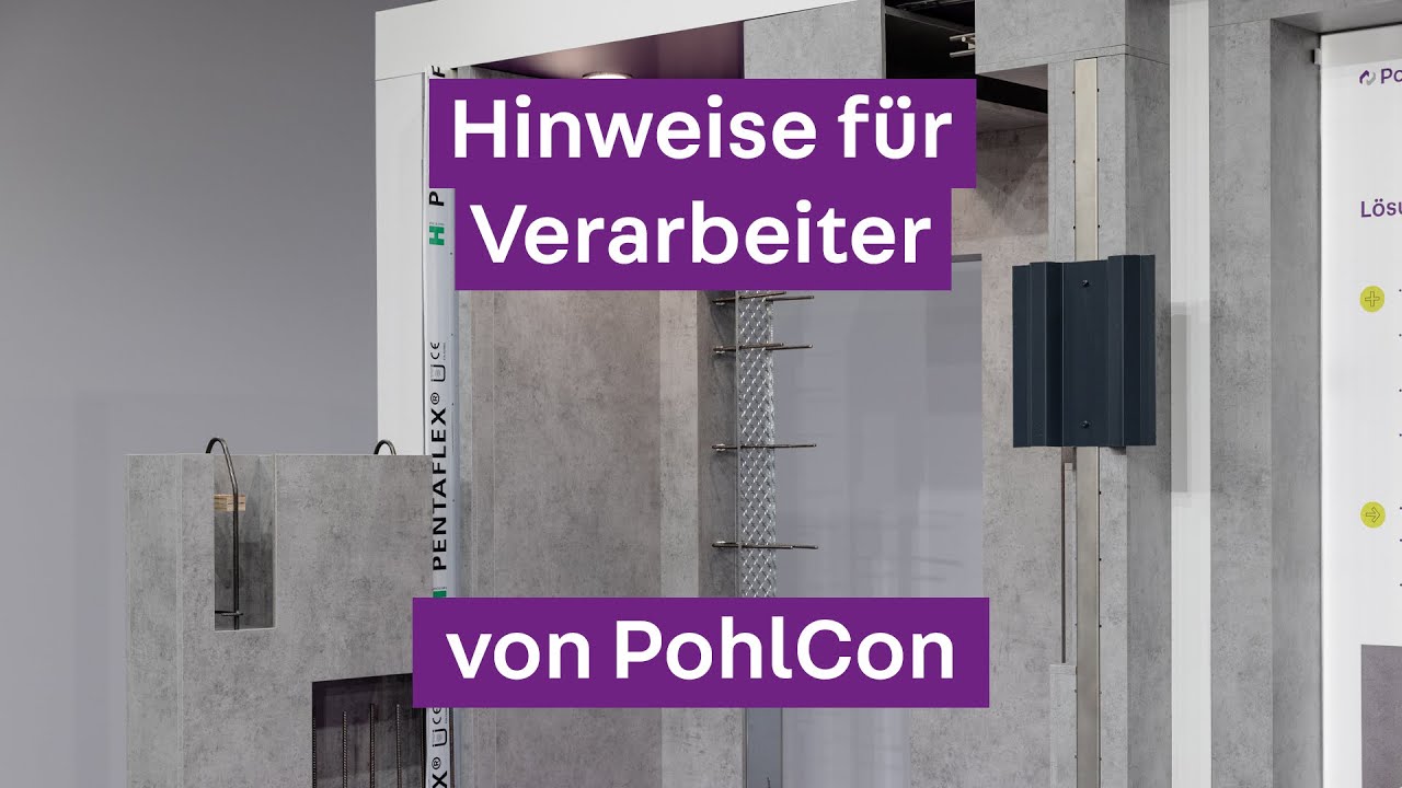 PohlCon Fertigteilbau - Hinweise für den Verarbeiter - YouTube