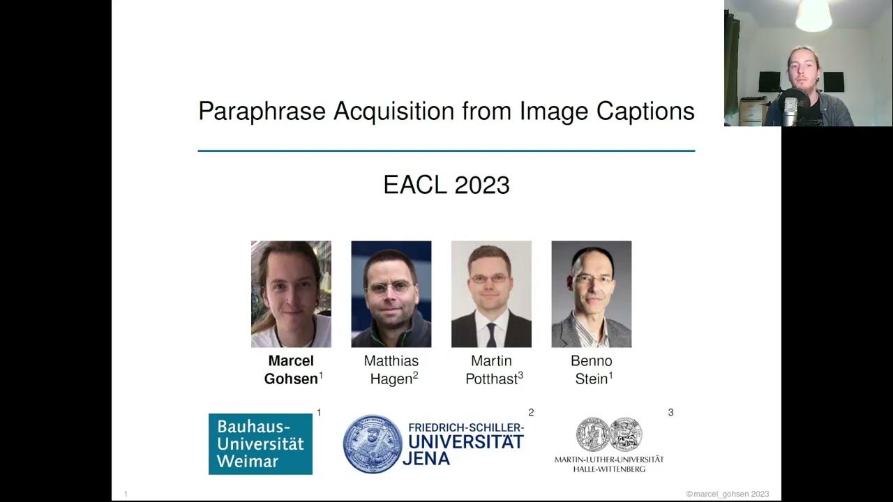 EACL 2023 Talk: Paraphrase Acquisition from Image Captions - YouTube