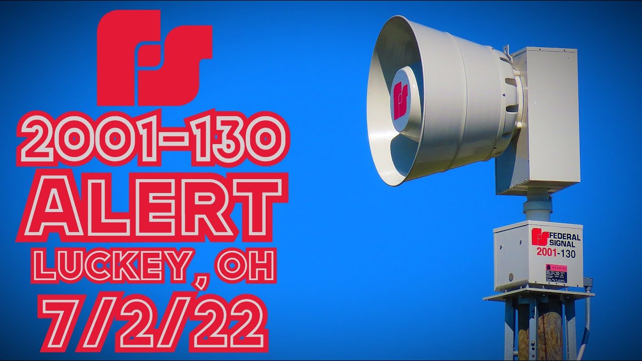 FS 2001-130 Siren Test - Alert - Luckey, OH - YouTube