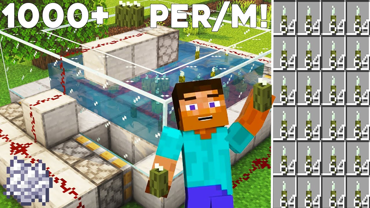 KOLAY PİROZOM (SU HIYARI) FARMI !! Minecraft: Sea Pickle Farm Nasıl ...