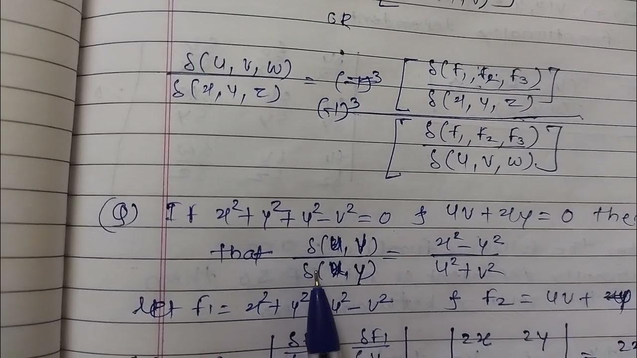 jacobian implicit function - YouTube