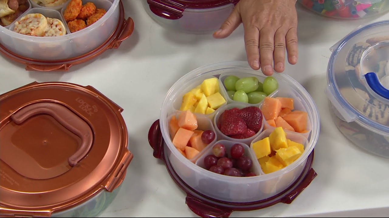 Lock & Lock 2pc Dessert & Appetizer Carrier with Handles on QVC - YouTube