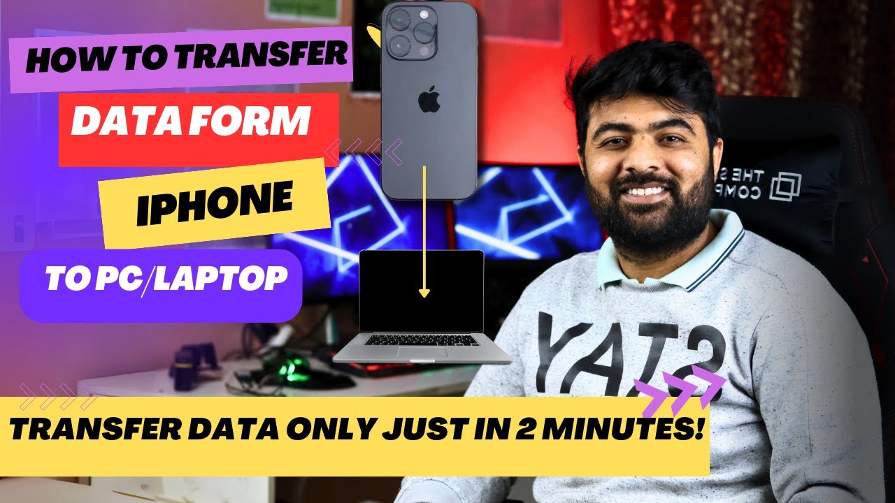 Transfer Data From Iphone To Laptop Or Laptop To Iphone In 2 Minutes Fast Iphone