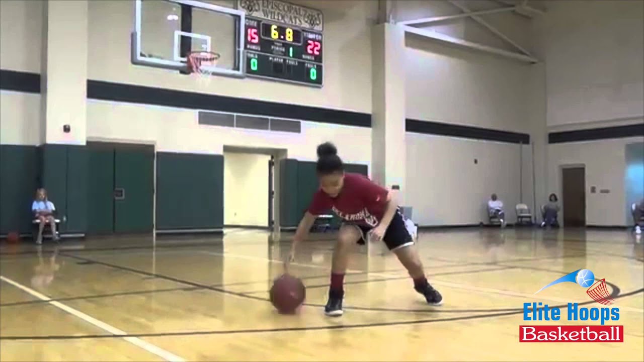 Elite Hoops Basketball: Living By Numbers Figure 8 dribble Kyla ...