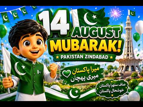Momin Celebrates 14 August 🇵🇰💚 | Pakistan Independence Day Special | Little Momin TV