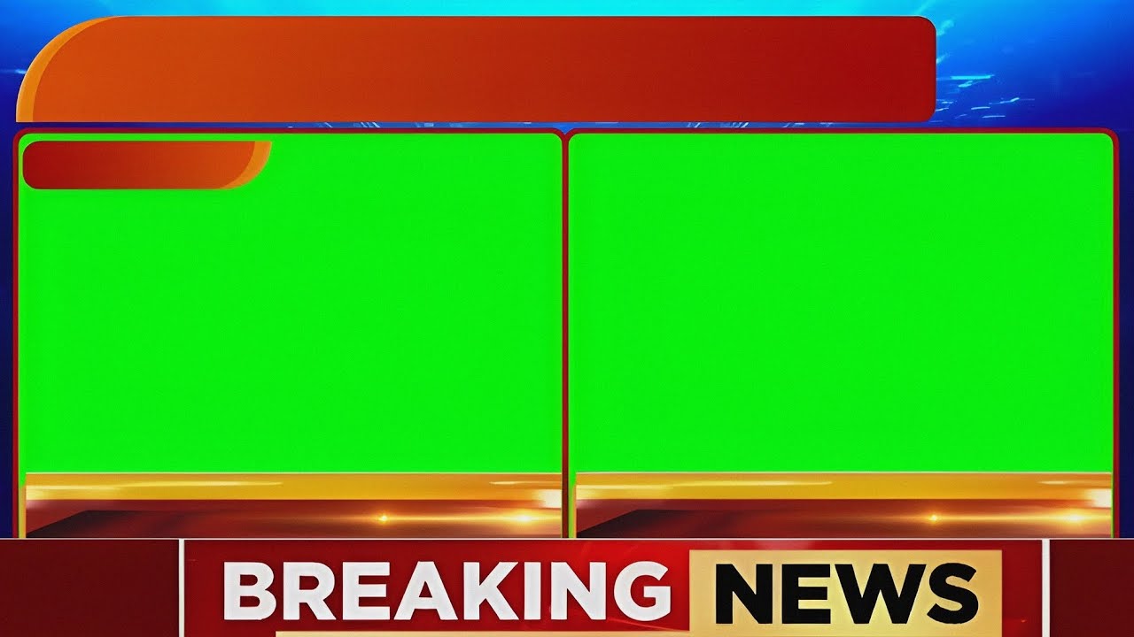 Double Windows Green screen news Frame Without copyright ...